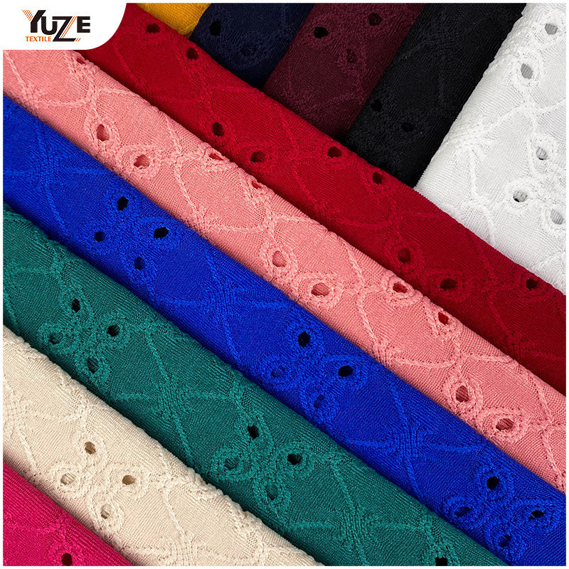 Custom YZK-030030 DTY SPANDEX JACQ WITH HOLES-Jacquard Fabric Suppliers ...